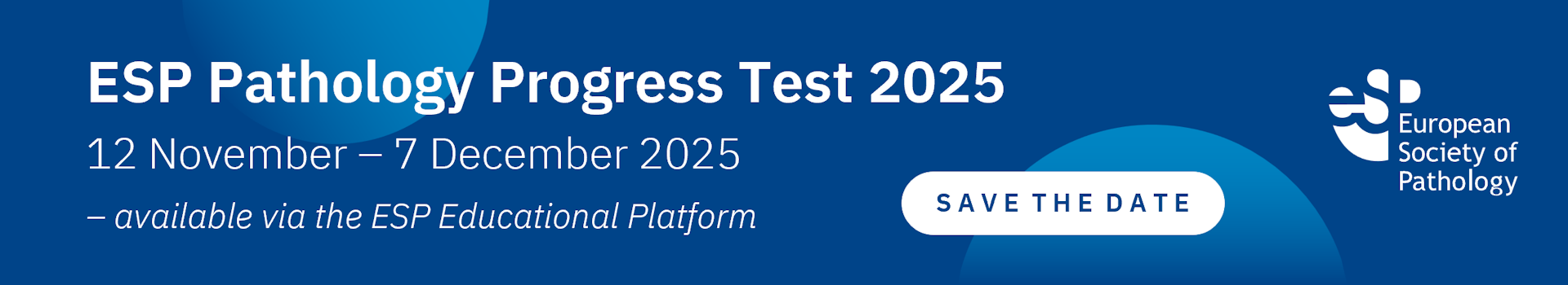 ESP Pathology Progress Test 2025 - European Society of Pathology